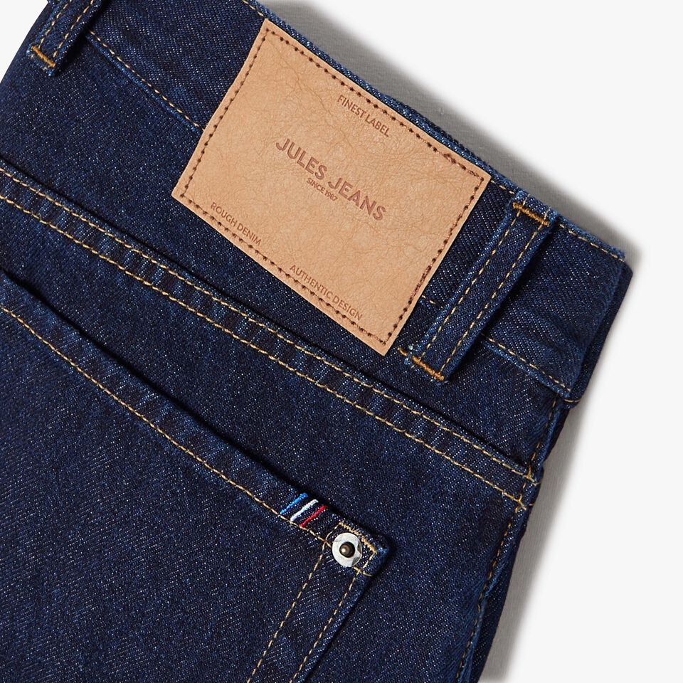 Jean straight 4 longueurs Made In France brut Bleu | Jules