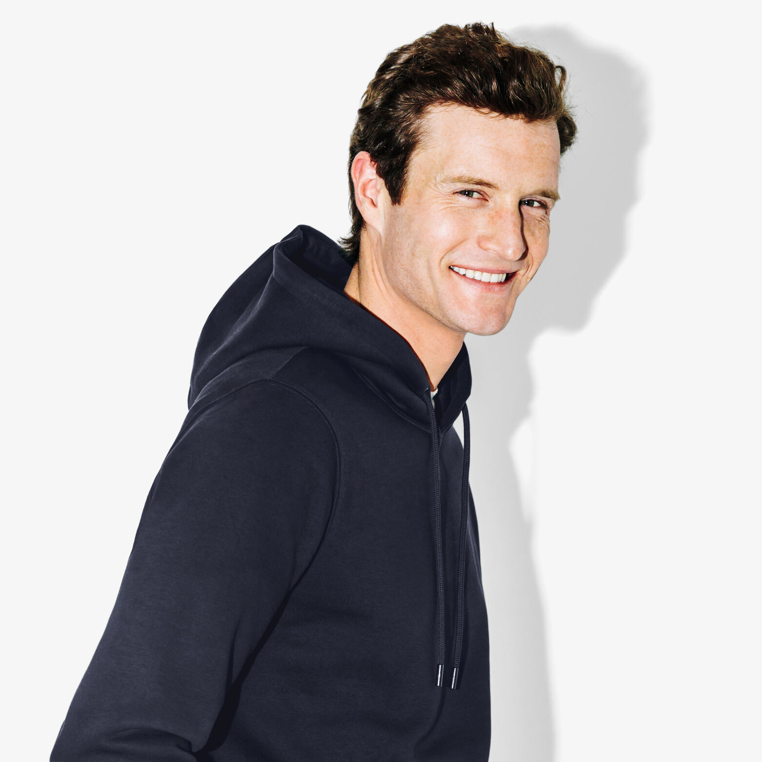 Sweat à capuche uni Bleu foncé | Jules