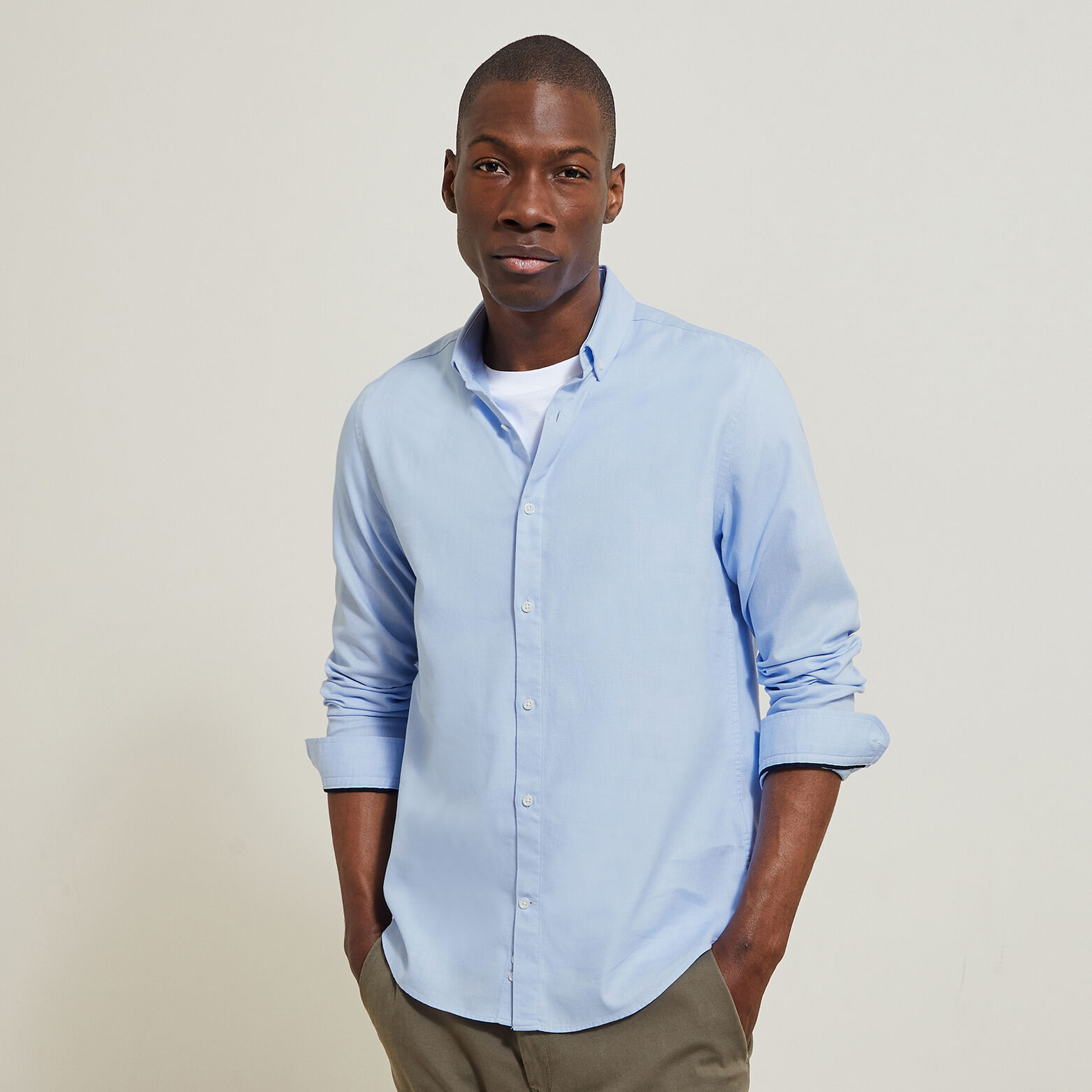 Chemise en coton Bleu clair | Jules