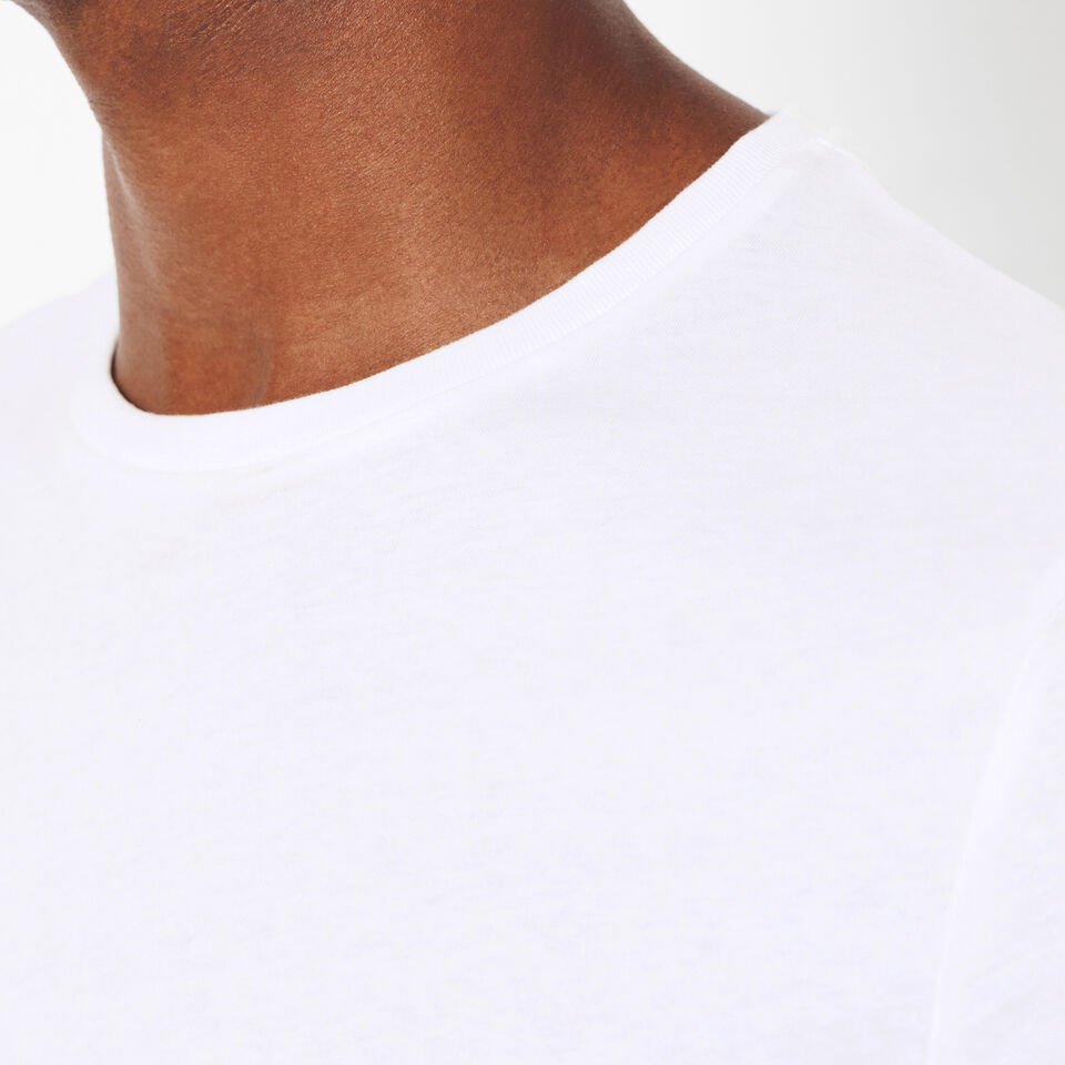 Tee shirt en coton col rond basique Blanc | Jules